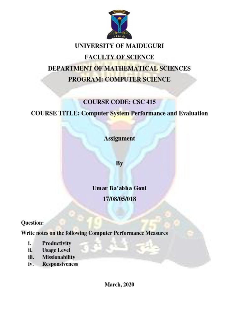 Computer Performance Evaluation | PDF | Workload | Simulation