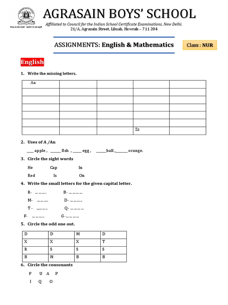 5574 Assignments PDF | PDF | English Language | English Grammar