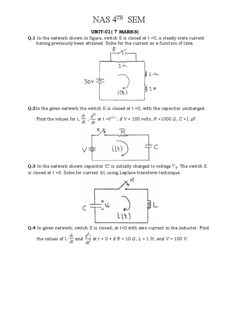 Nas 1-5 (7 Marks) | PDF | Electronic Filter | Low Pass Filter