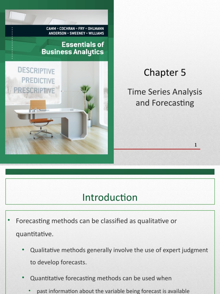 Chap 05 Time Series Analysis and Forecasting | PDF | Forecasting | Time Series