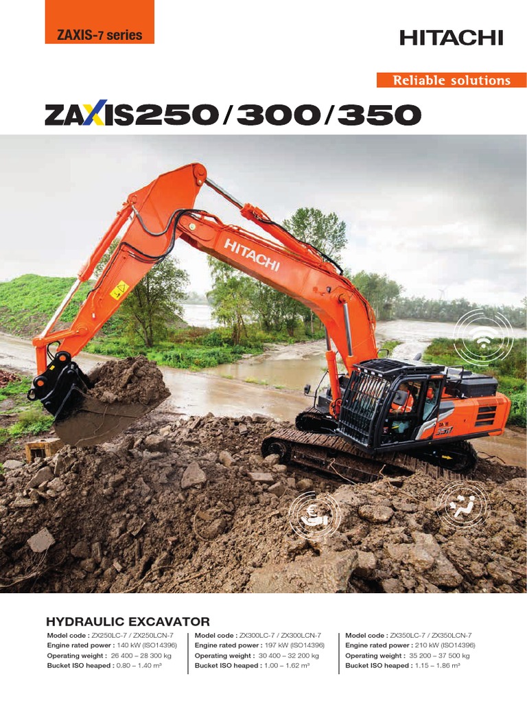 Hitachi - ZX250 300 350 7 - Excavator - KS EN461EU PDF | PDF ...