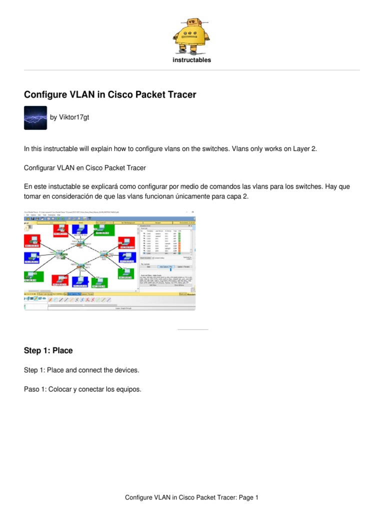 Configure VLAN in Cisco Packet Tracer: How to Configure VLANs | PDF ...