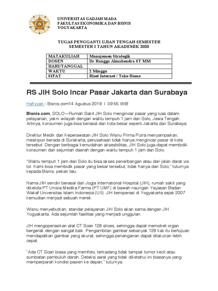 Strategic Management RS JIH PDF | PDF