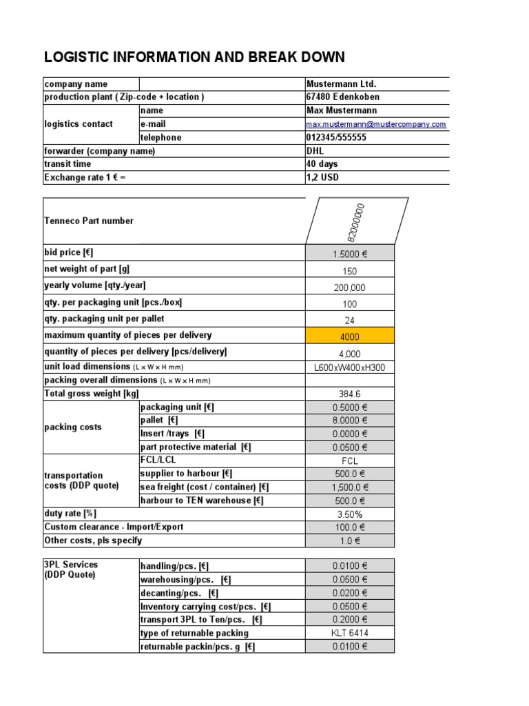 Logistik Breakdown | PDF | Logistics | Warehouse