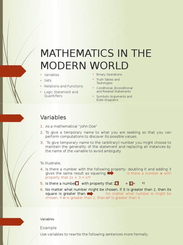 Mathematical Languange and Symbols | Download Free PDF | Function ...