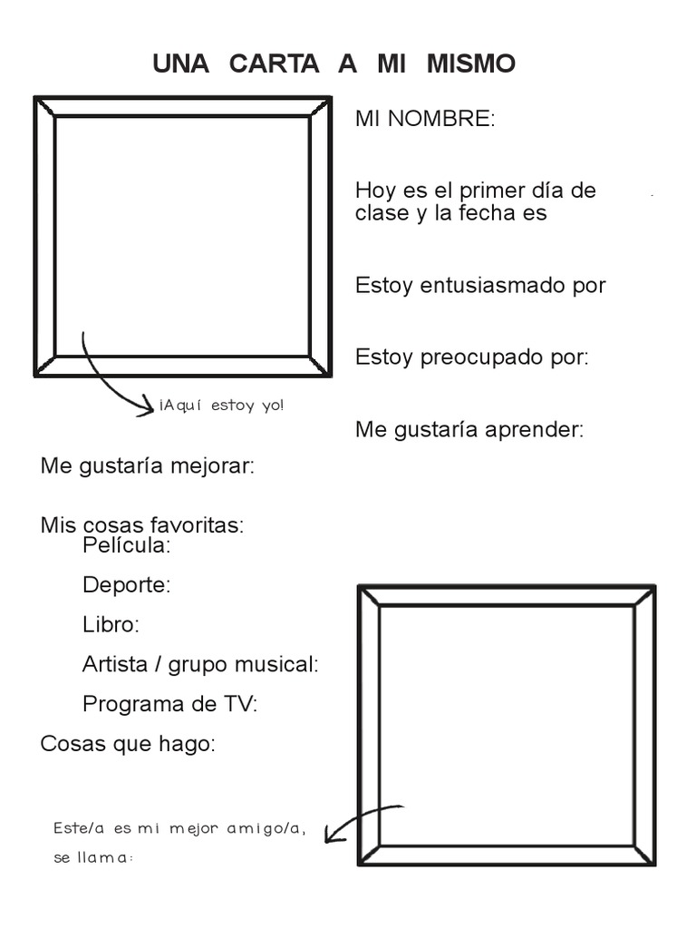 Carta A Mi Mismo Frases Bonitas Frases Sabias Cartas - Free Word Template