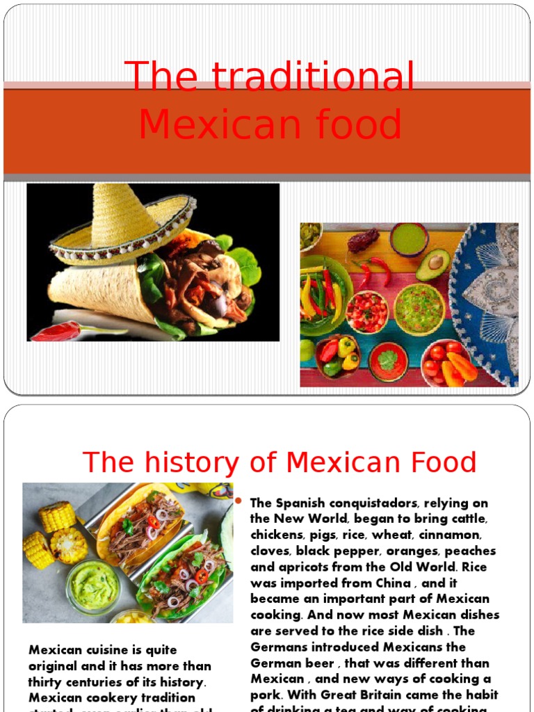 The Traditional Mexican Food | PDF | Mexican Cuisine | Cuisine