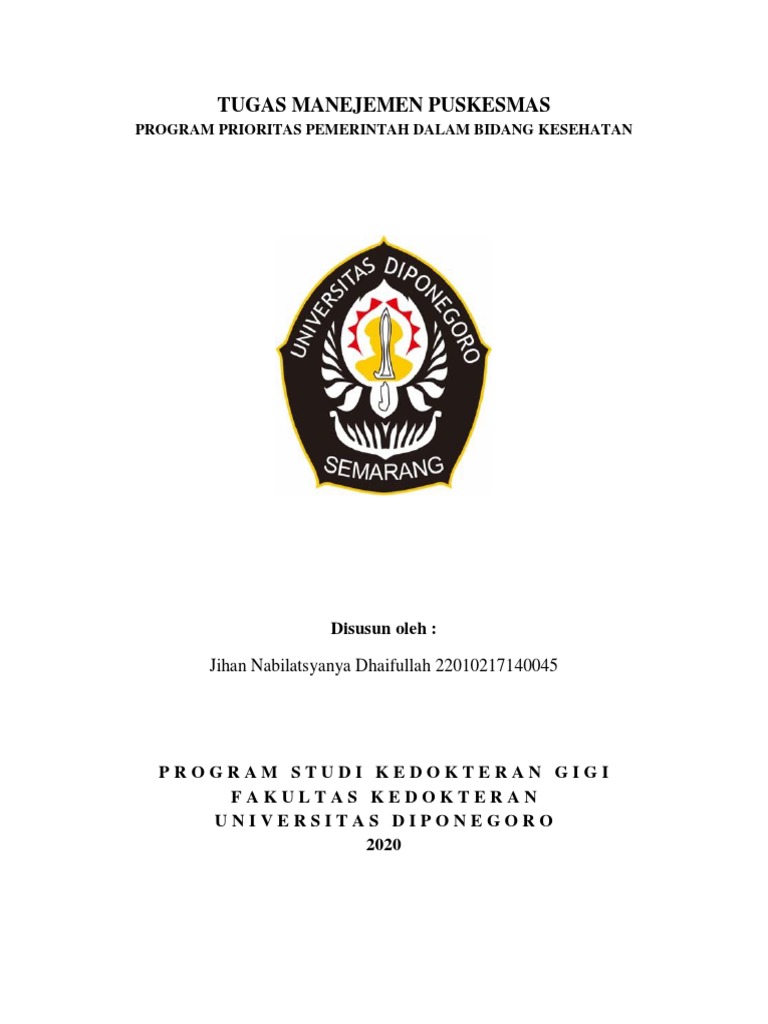 Program Prioritas Pemerintah Dalam Bidang Kesehatan Tahun 2020 | PDF