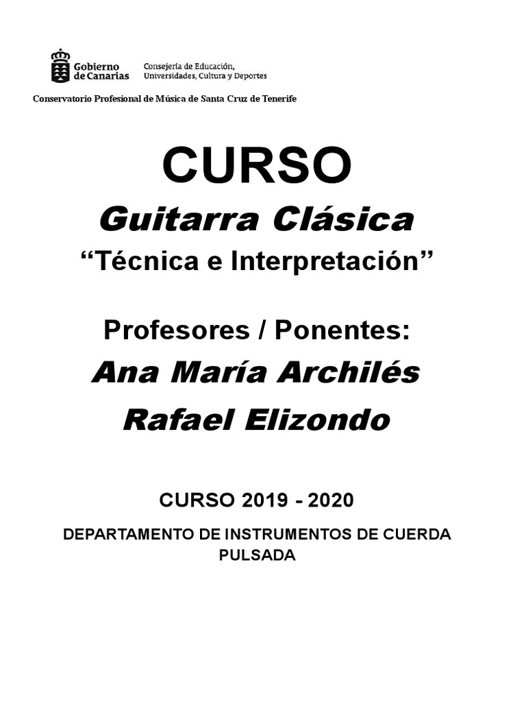 CURSO GUITARRA CCP Ana Maria Archilés y Rafael Elizondo febrero 2020 ...
