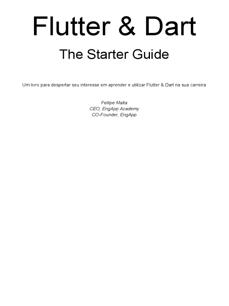 Flutter & Dart - The Starter Guide | PDF | Linguagem de programação ...