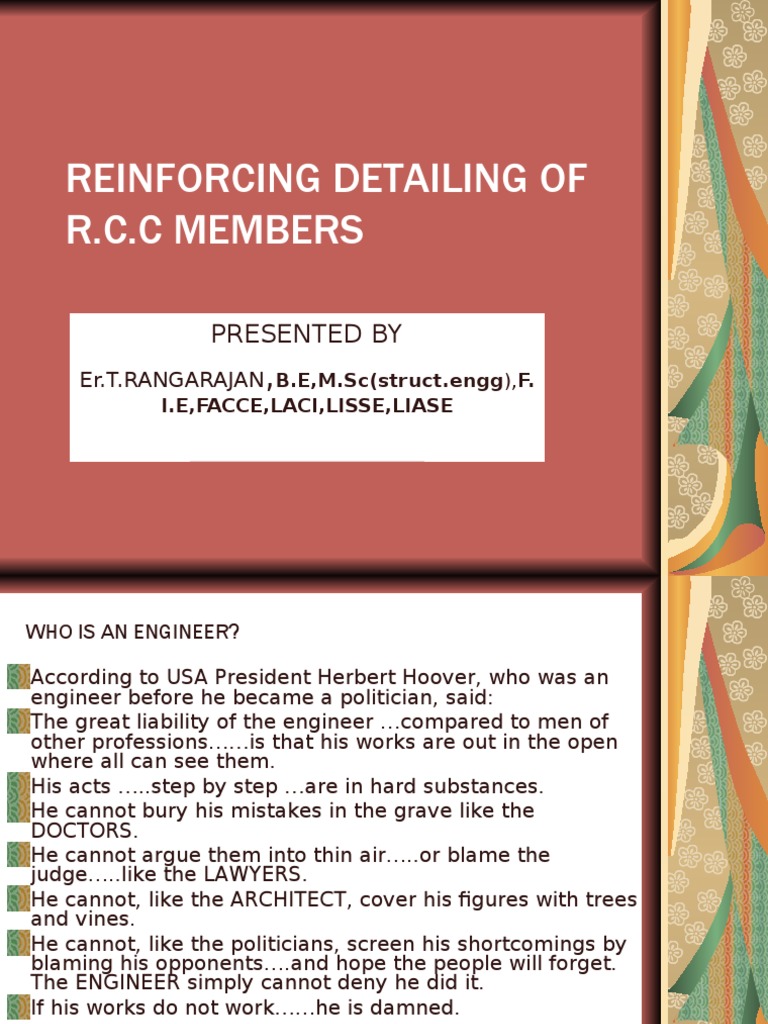 Reinforcement Detailing | PDF | Beam (Structure) | Column