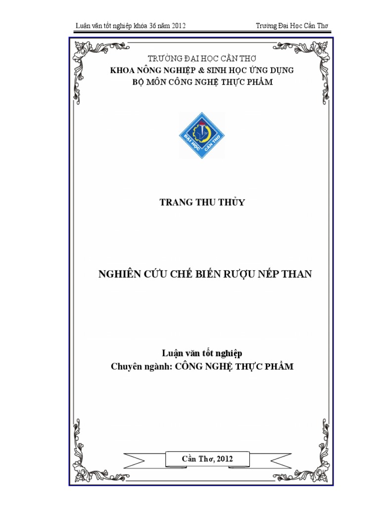 Xemtailieu Nghien Cuu Che Bien Ruou Nep Than | PDF