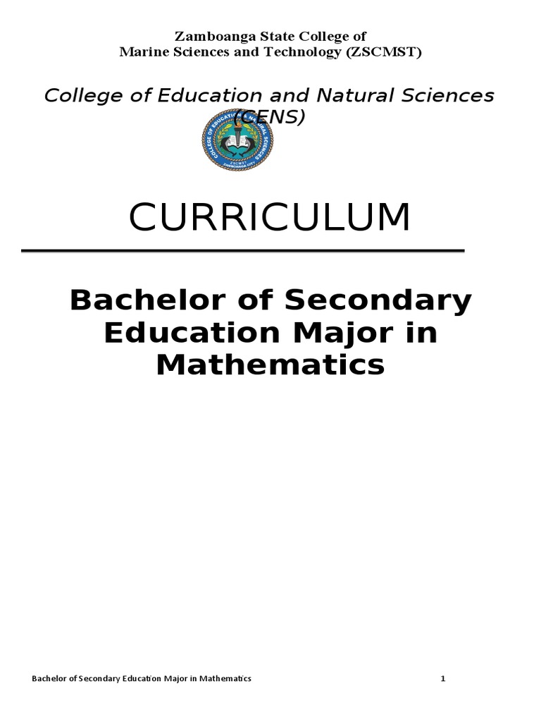 BSED Mathematics Curriculum Overview | PDF | Teaching Mathematics ...