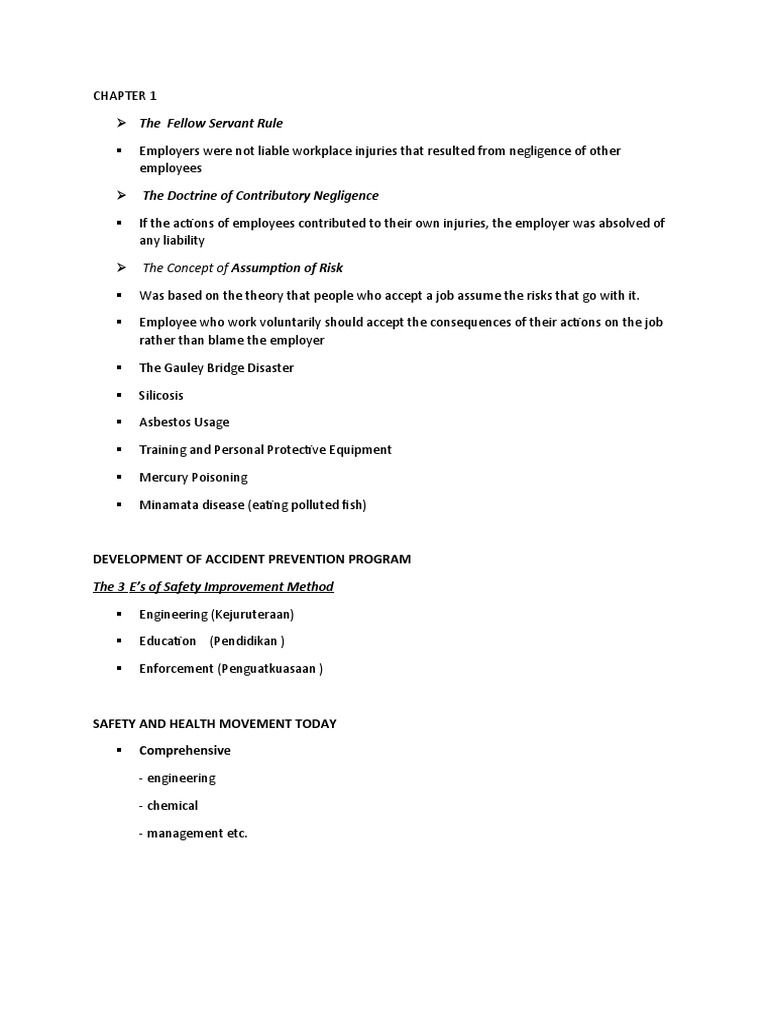 Summary Osha | PDF | Occupational Safety And Health | Human Factors And ...