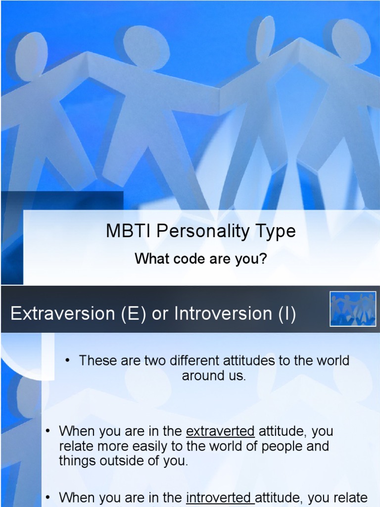 MBTI | PDF | Extraversion And Introversion | Idea