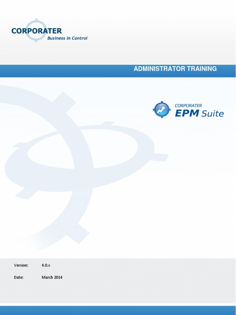 Corporater EPM Administrator v4.0.x Eng PDF | PDF | Icon (Computing ...