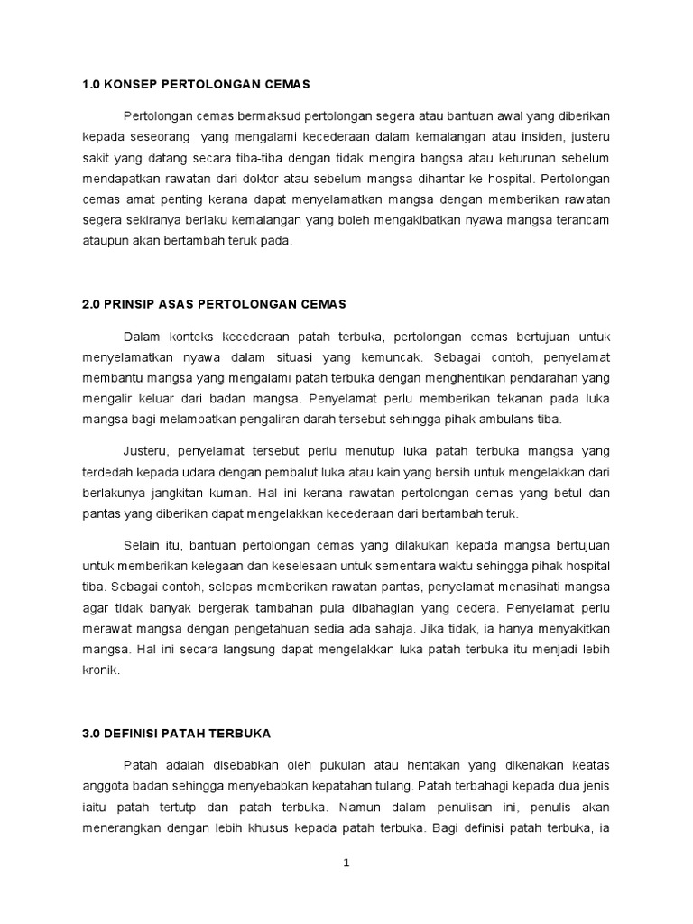 Konsep Pertolongan Cemas | PDF