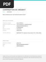 Lettre Demande Virement Bancaire | PDF | Virement bancaire | Bancaire
