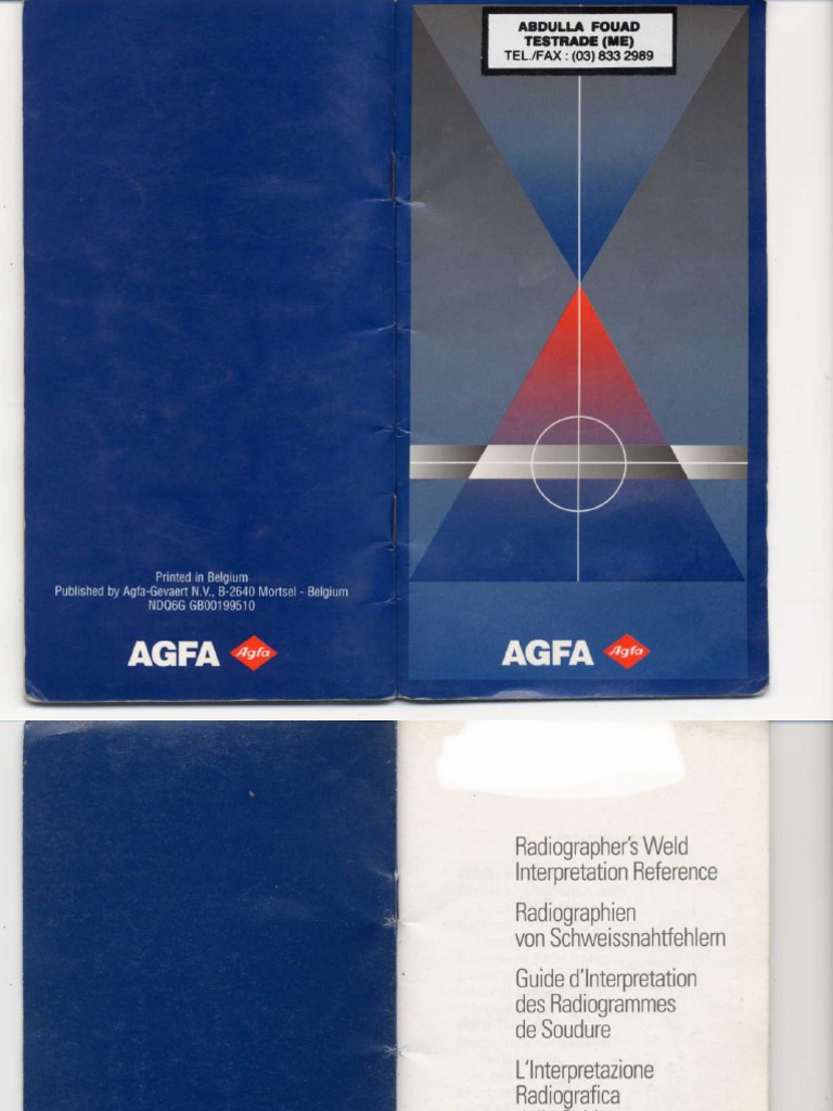 AGFA Radiographer's Weld Interpretation | PDF