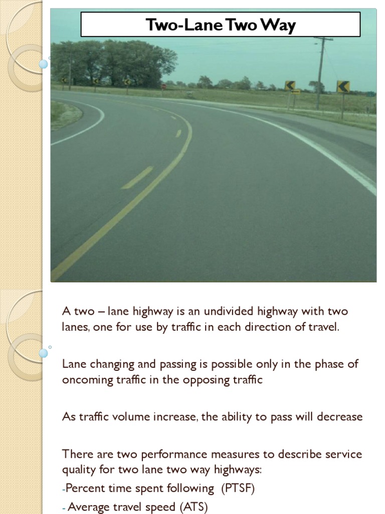 4 - Two Way Two Lane Capacity PDF | Download Free PDF | Traffic | Highway