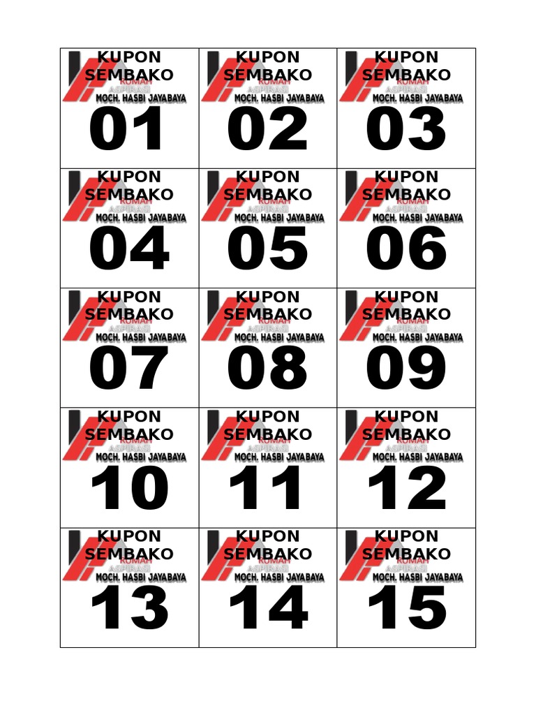 Kupon Sembako | PDF