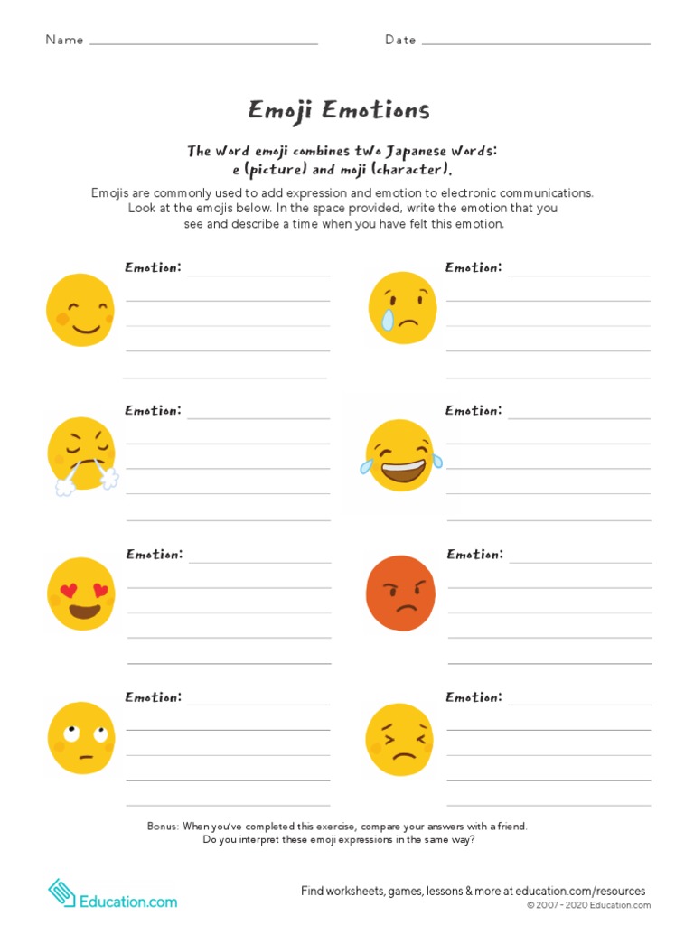Emoji Emotions | PDF