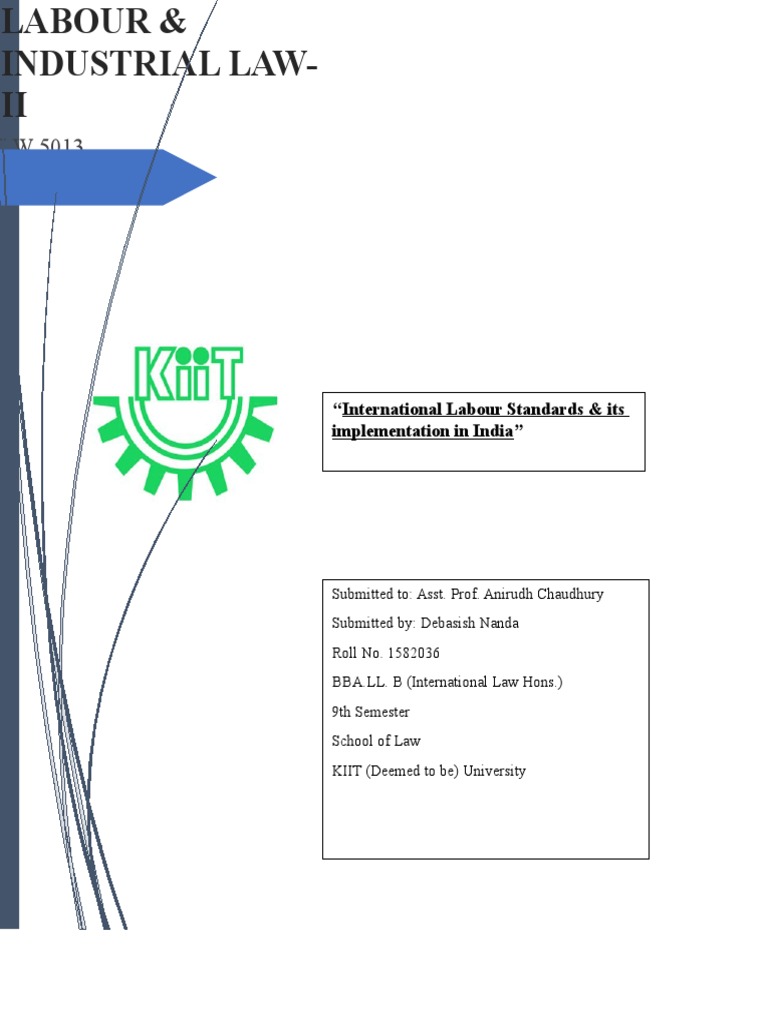 International Labour Standards and Its Implementation in India | PDF ...