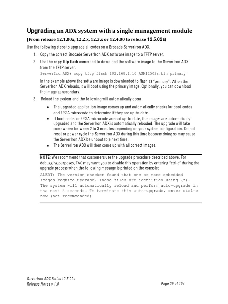 ADX Upgrade Guide | PDF | Booting | Areas Of Computer Science