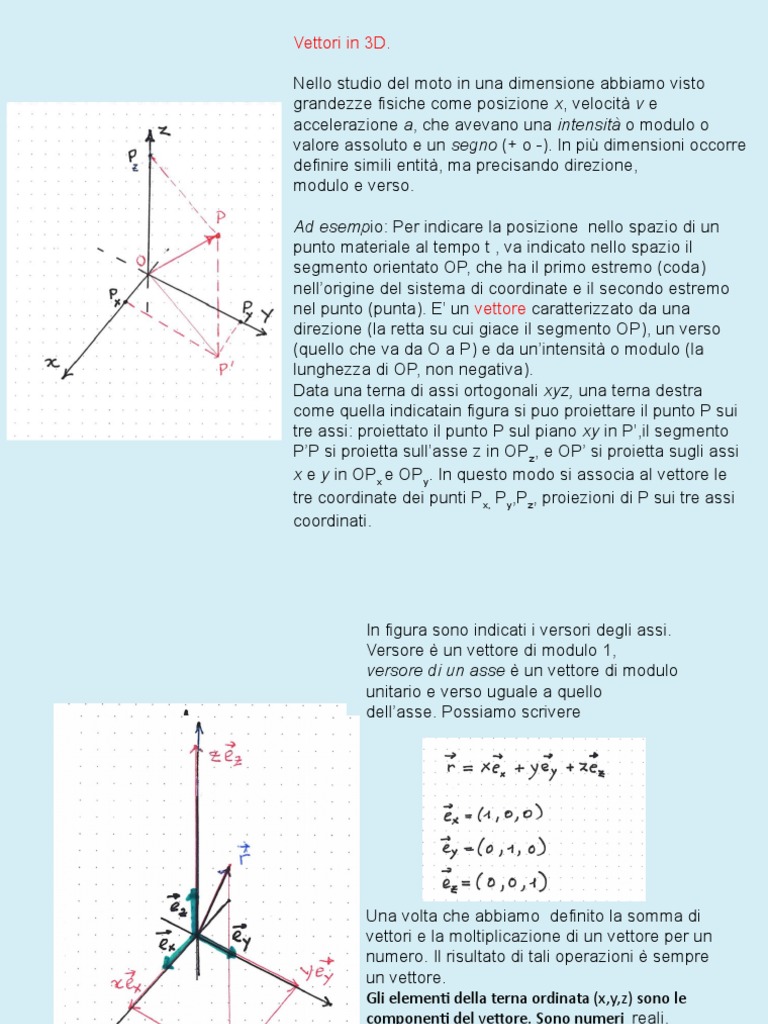 Cinematica 2D 3D Nuovo | PDF