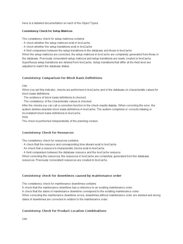 Consistency Check Details | PDF | Database Transaction | Databases