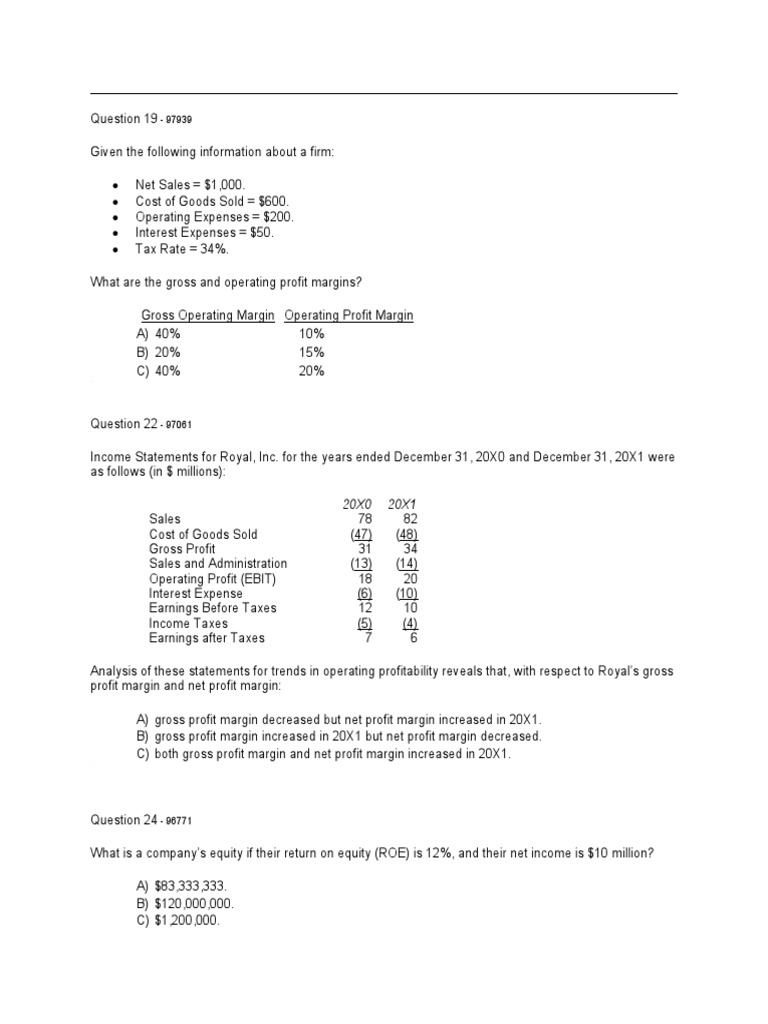 Practice Questions For Ratio Analysis | PDF | Balance Sheet | Depreciation