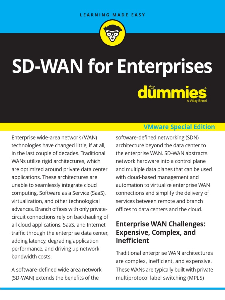 Dummies Ipaper SD Wan Enterprise | PDF | Cloud Computing | Wide Area Network