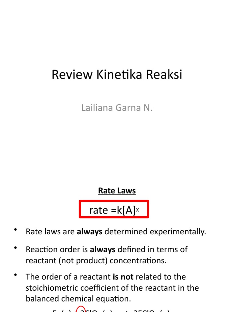 Contoh Soal Kinetika Reaksi | PDF | Reaction Rate | Chemical Kinetics