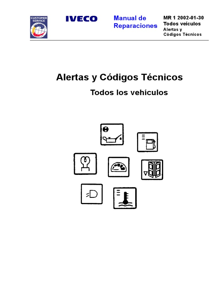 MR 01 Geral ALERTAS CODIGOS TECNICOS | Presión | Eje
