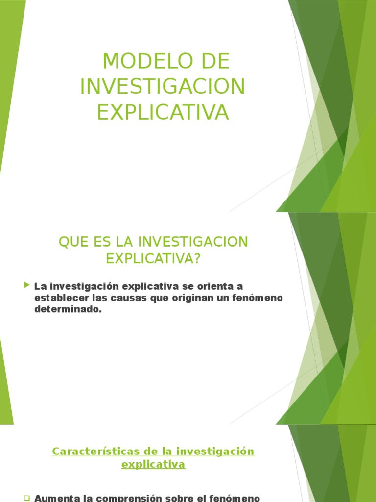Modelo de Investigación Explicativa | PDF | Muestreo (Estadísticas ...