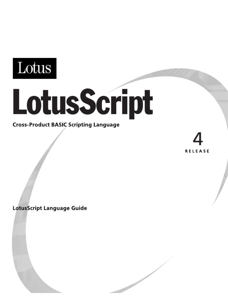 Lotus Script Lang Pdf Scripting Language Programming Language 6321