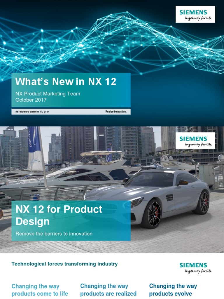 What's New in NX 12: NX Product Marketing Team October 2017 | PDF ...