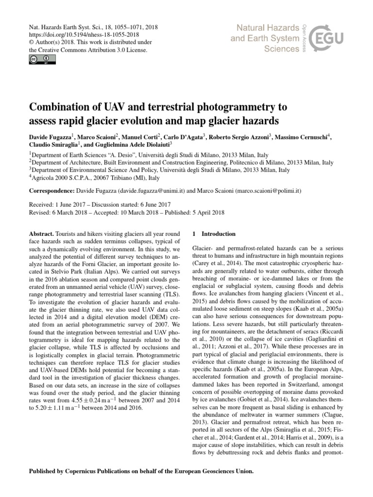 Fotogrametria UAV | PDF | Glacier | Surveying