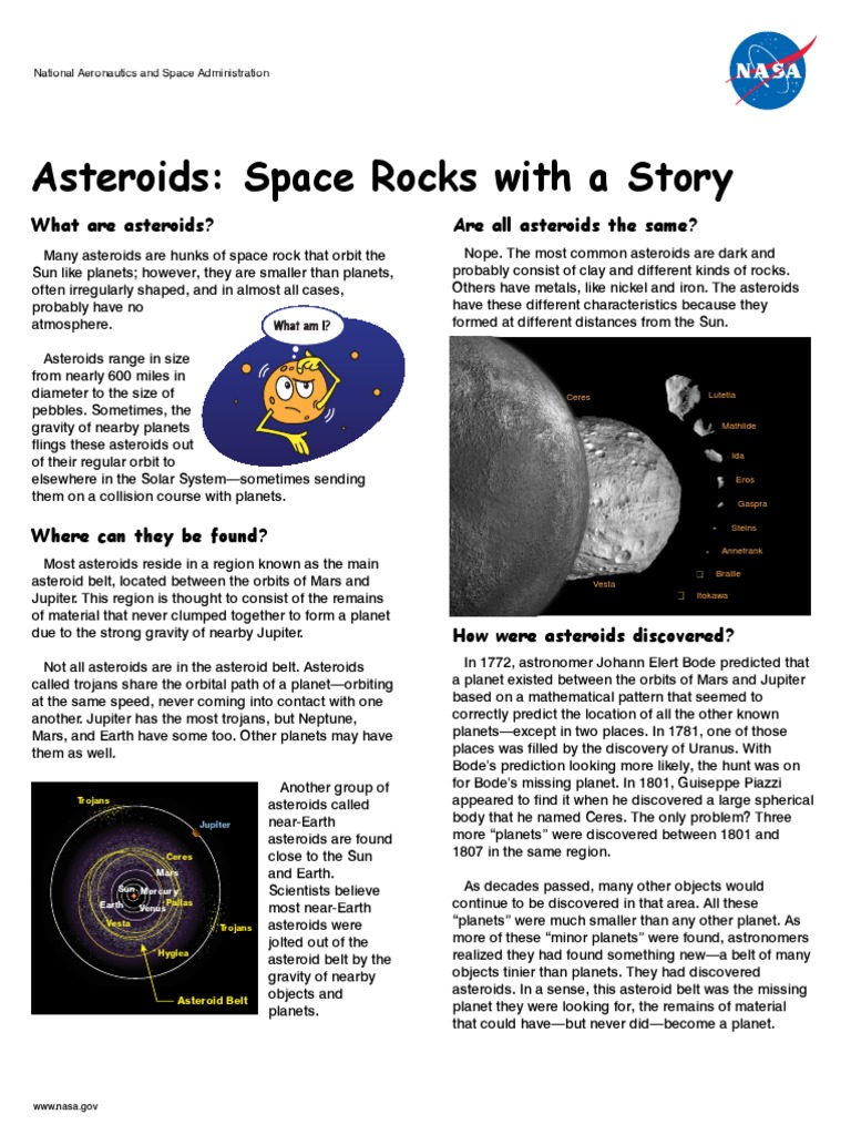 Asteroids Fun Sheet PDF | Download Free PDF | Asteroid | Dawn (Spacecraft)