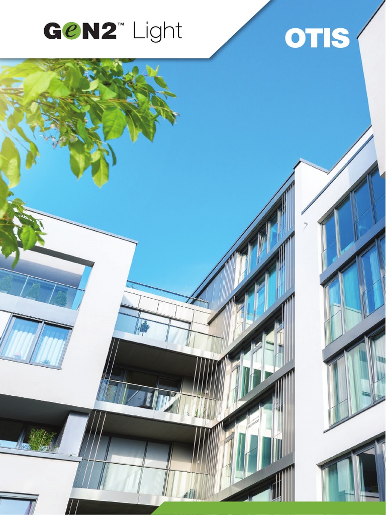 Elevador OTIS - Gen2-Light PDF | PDF | Engenharia | Natureza