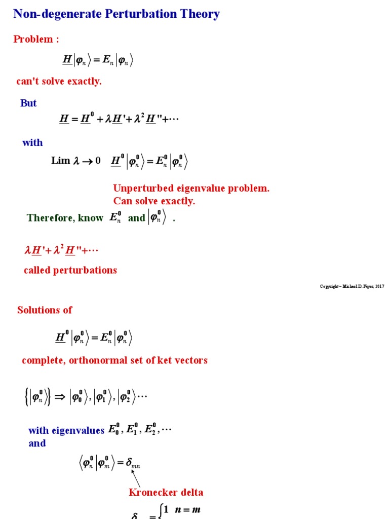 Chapter 9 R17 | PDF | Perturbation Theory (Quantum Mechanics) | Eigenvalues And Eigenvectors