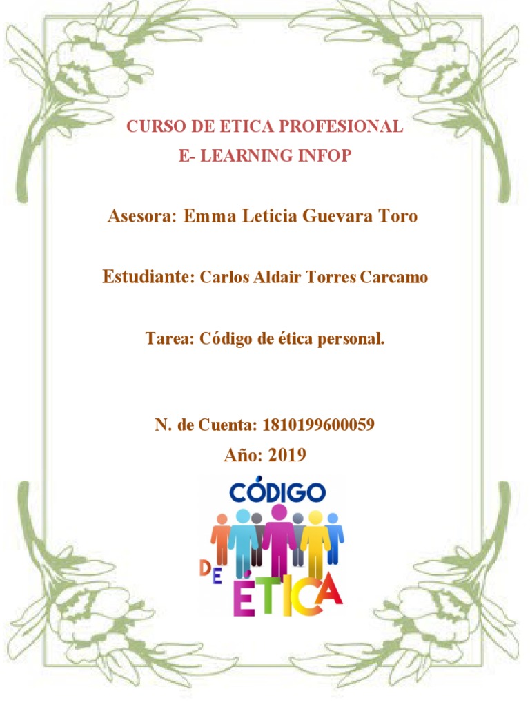 Código de Ética Personal | PDF | Tolerancia | Justicia