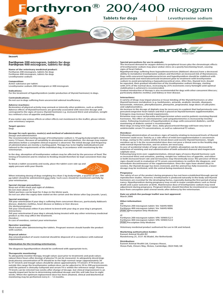 1 Forthyron Pi 200 400 en PDF | PDF | Dose (Biochemistry) | Chemistry