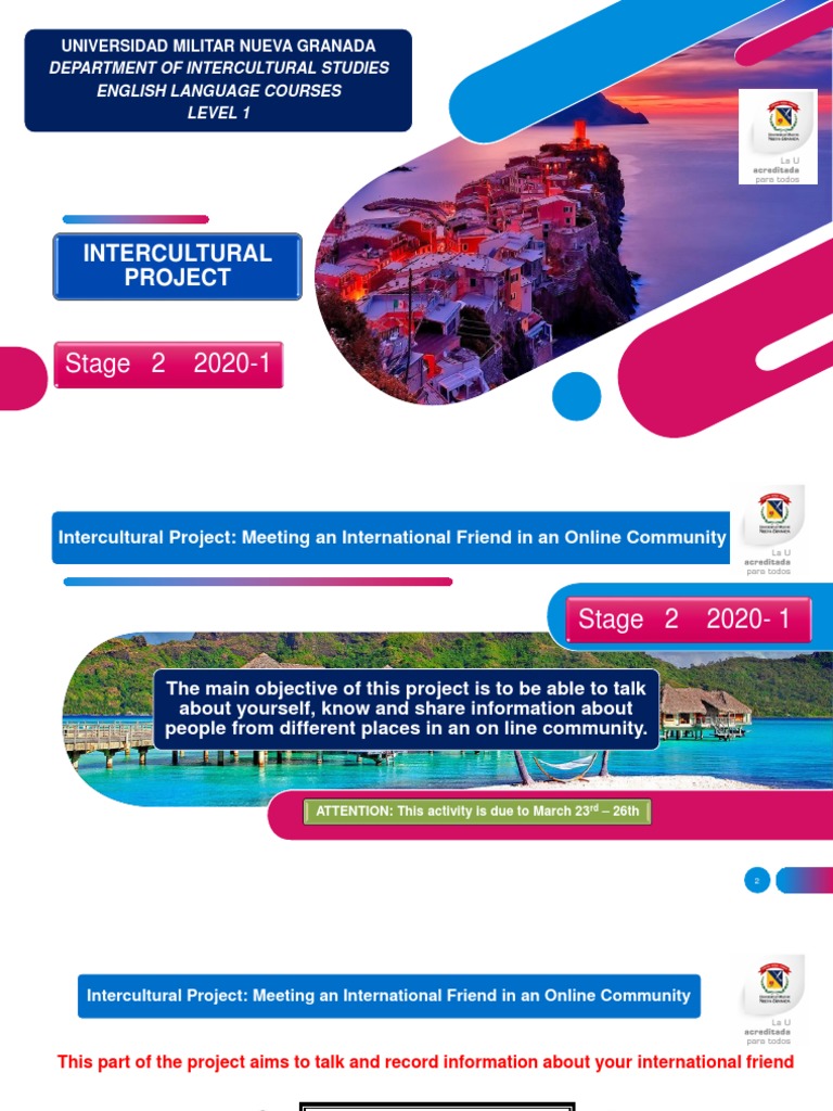 Stage 2 2020-1: Intercultural Project | PDF | Communication | Cyberspace