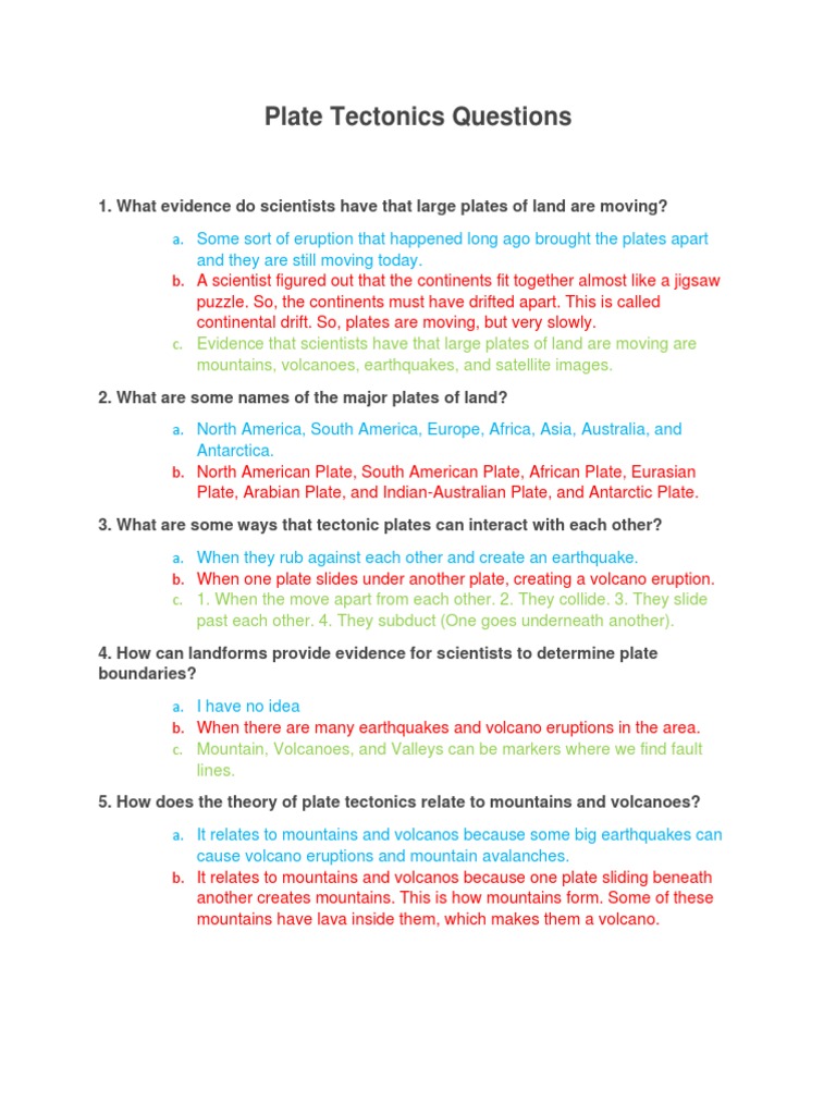 Understanding Plate Tectonics Basics | PDF