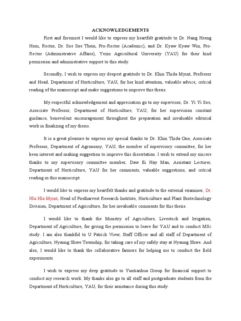 Dissertation Acknowledgements