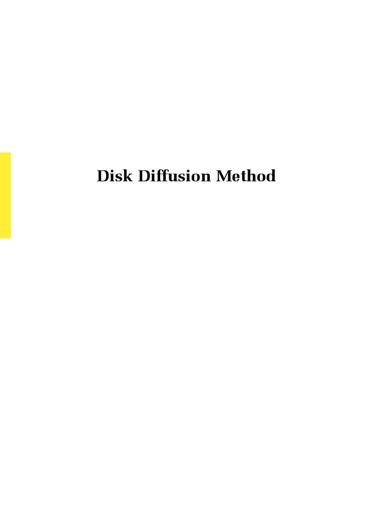 38070-Disk Diffusion Method-1 PDF | PDF | Microbiology | Chemistry