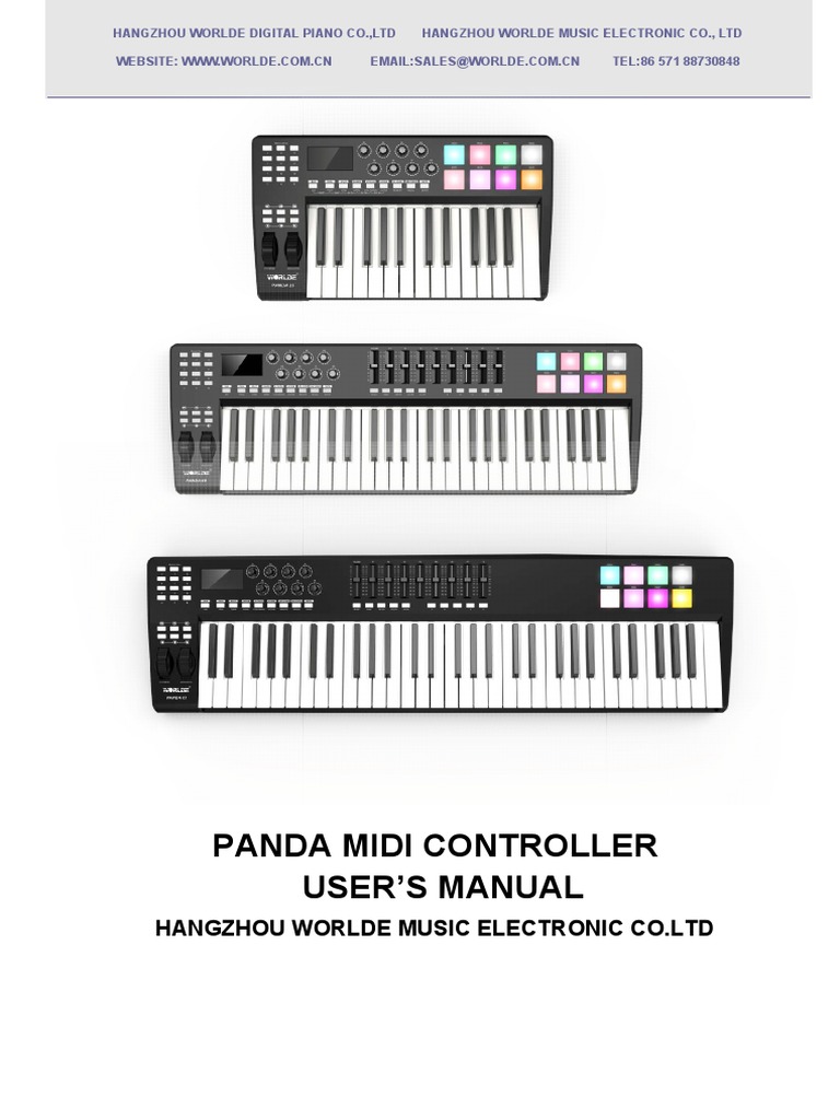 Panda Midi Controller User'S Manual Panda Midi Controller User'S Manual ...