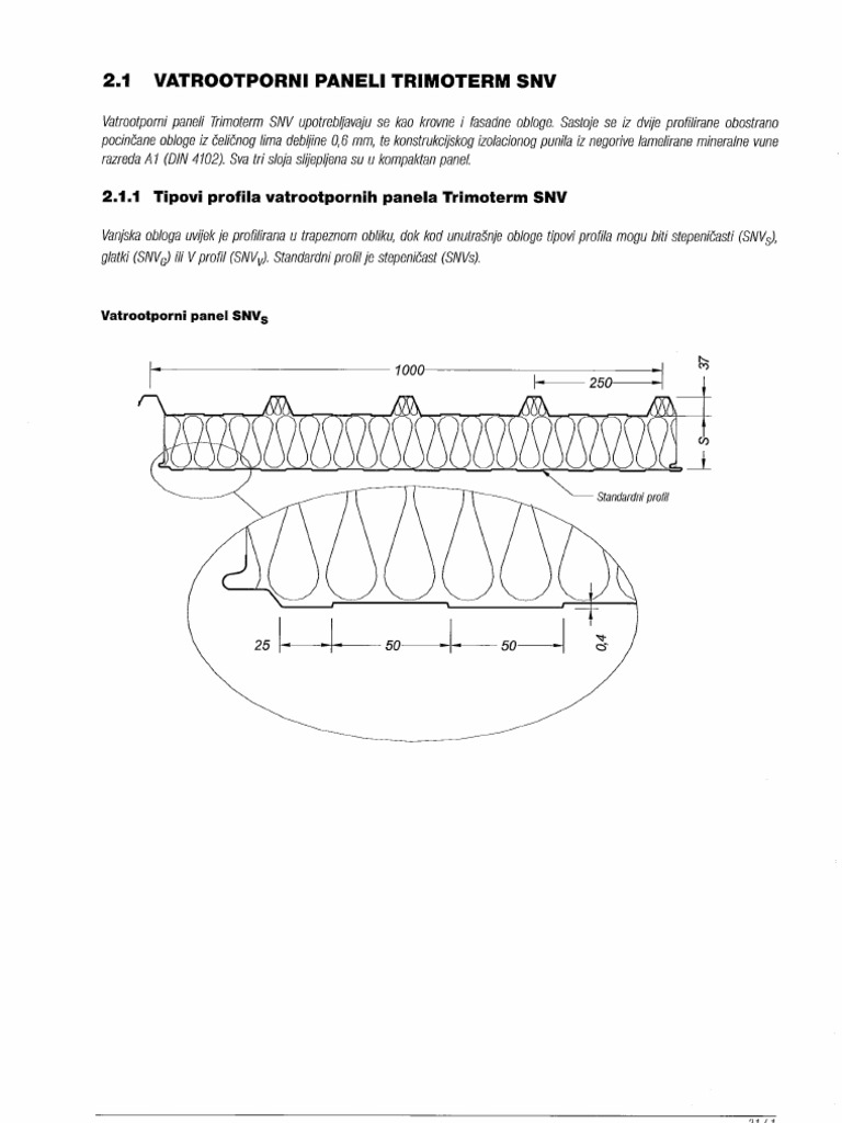 Trimo SNV Paneli | PDF