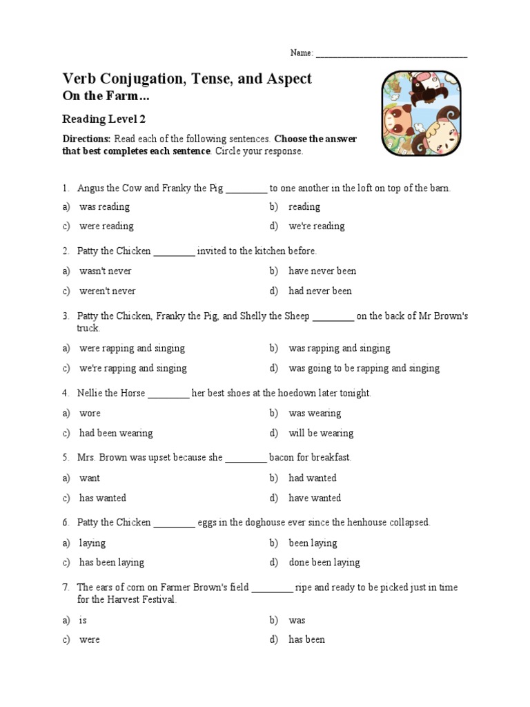 Verb Conjugation Practice | PDF